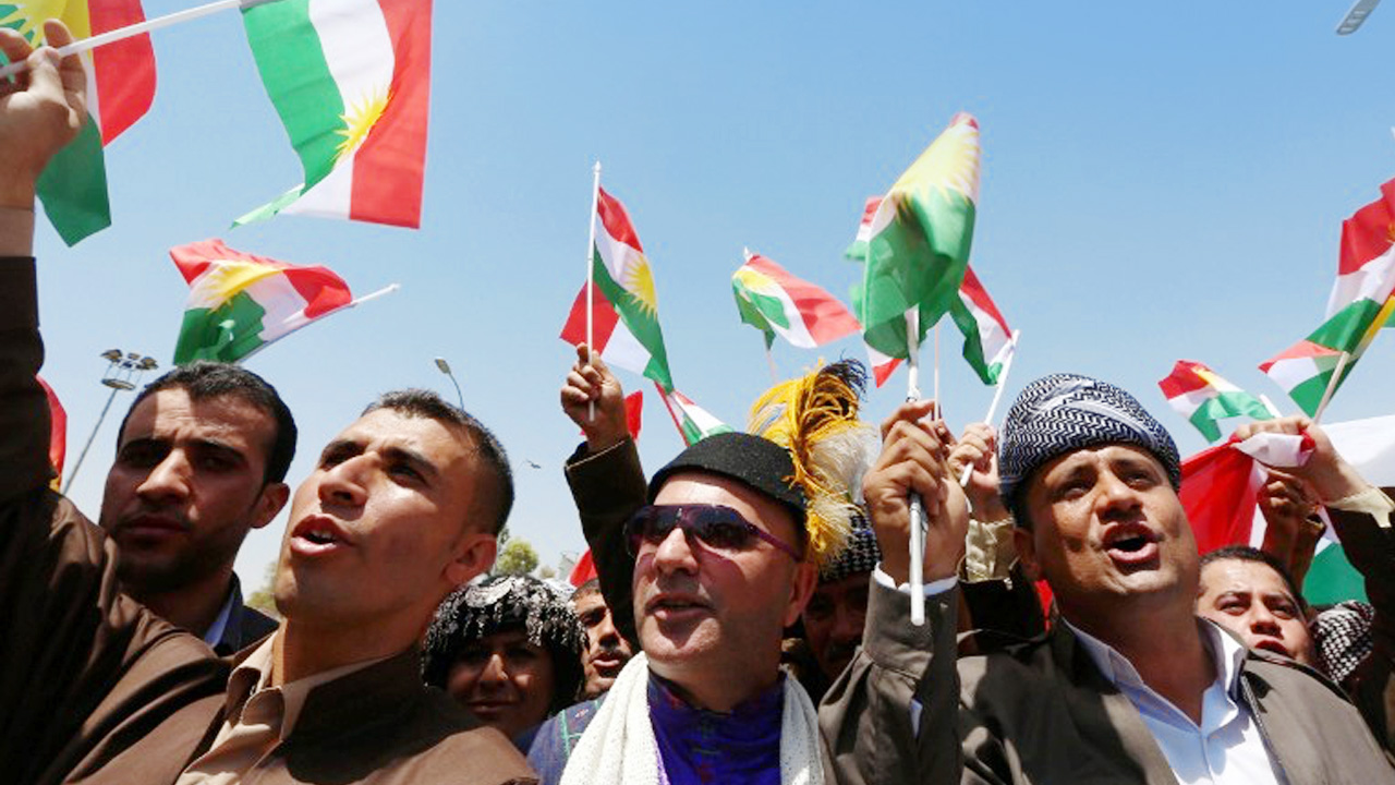 Live: Kurdish protesters gather outside the EU office - CGTN